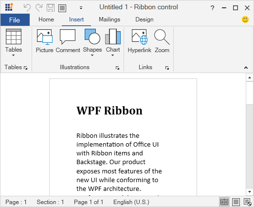 WPF Ribbon | Office Ribbon Menu | Syncfusion