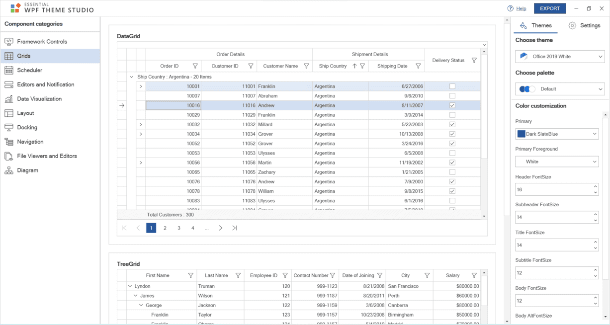 WPF Theme Studio | Theme Editor | Syncfusion