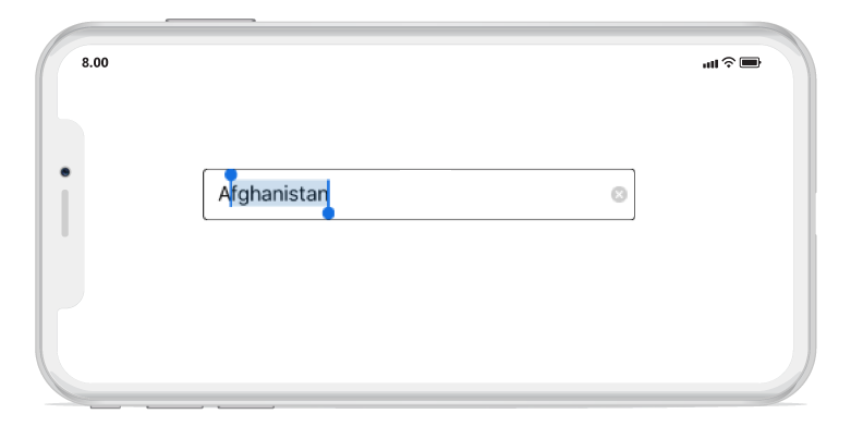 Fast and feature-rich Xamarin.iOS Autocomplete control | Syncfusion