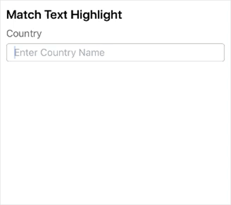 Fast and feature-rich Xamarin.iOS Autocomplete control | Syncfusion