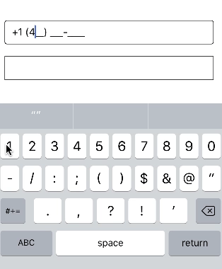 Xamarin.iOS Masked TextBox | UITextField Mask | Syncfusion