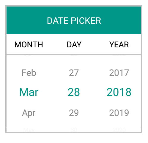 Xamarin.iOS Picker | Custom DateTime Picker | Syncfusion