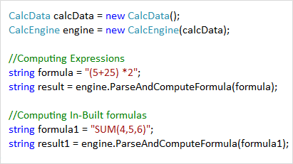 Xamarin Calculation Engine| Excel Formulas | Syncfusion