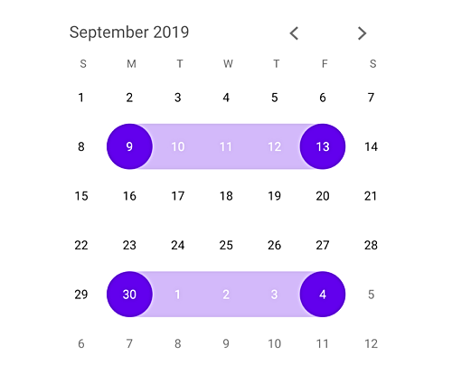 Xamarin Calendar Control | Month Calendar | Syncfusion