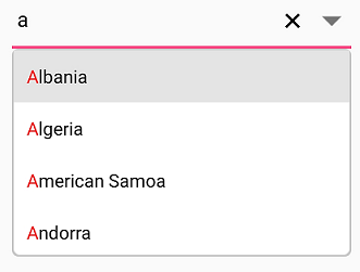Xamarin ComboBox | Editable ComboBox | Syncfusion