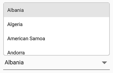 Xamarin ComboBox | Editable ComboBox | Syncfusion