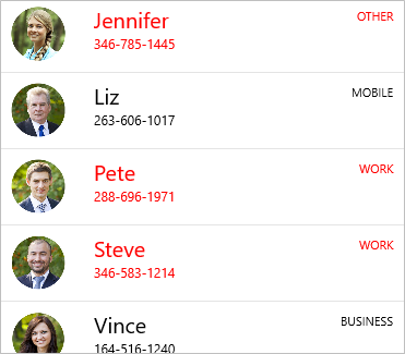 Xamarin ListView | Horizontal or Custom ListView | Syncfusion