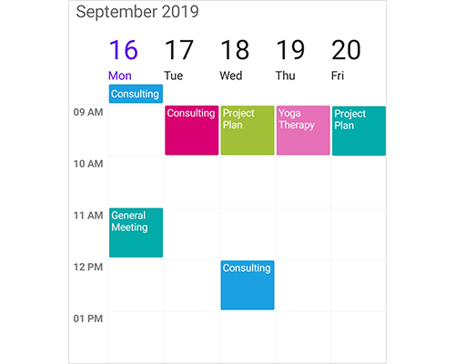 Xamarin Scheduler | Event Calendar | Syncfusion