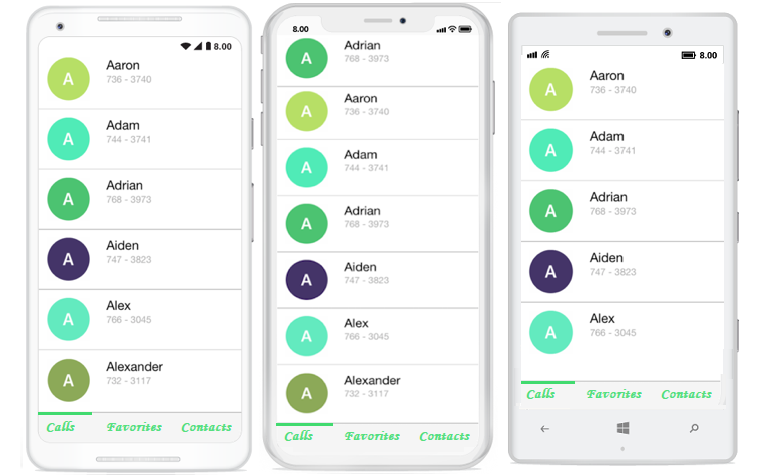 Xamarin Tabbed View | Create Top and Bottom Tabs | Syncfusion