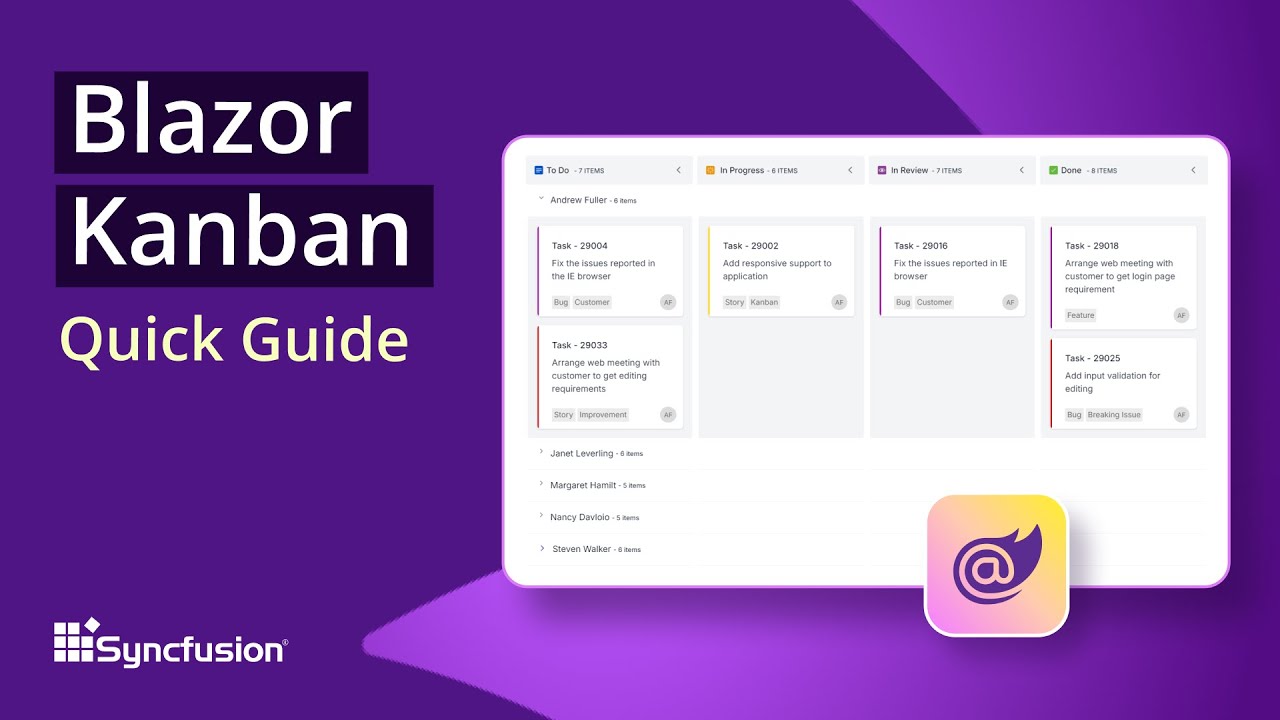 Blazor Kanban Board: The Ultimate Feature Walkthrough | Self-Guided Essential Studio® Quick ...