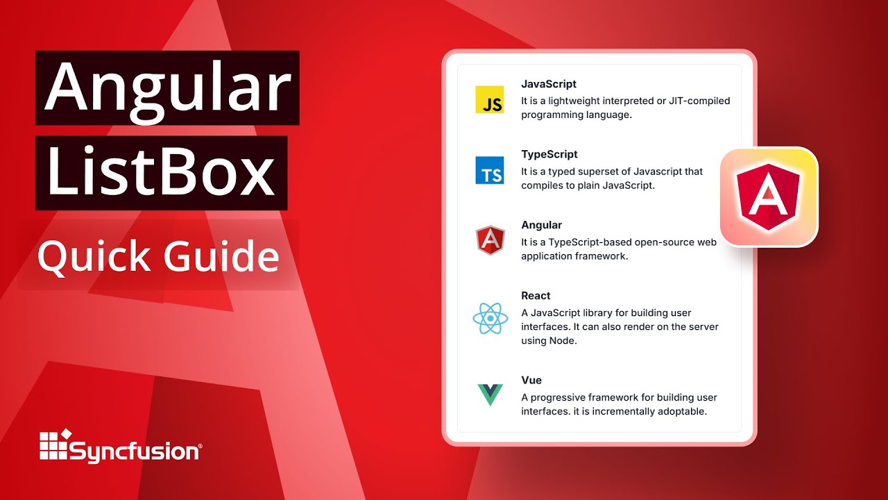 Angular ListBox: The Ultimate Feature Walkthrough | Self-Guided Essential Studio® Quick Video ...