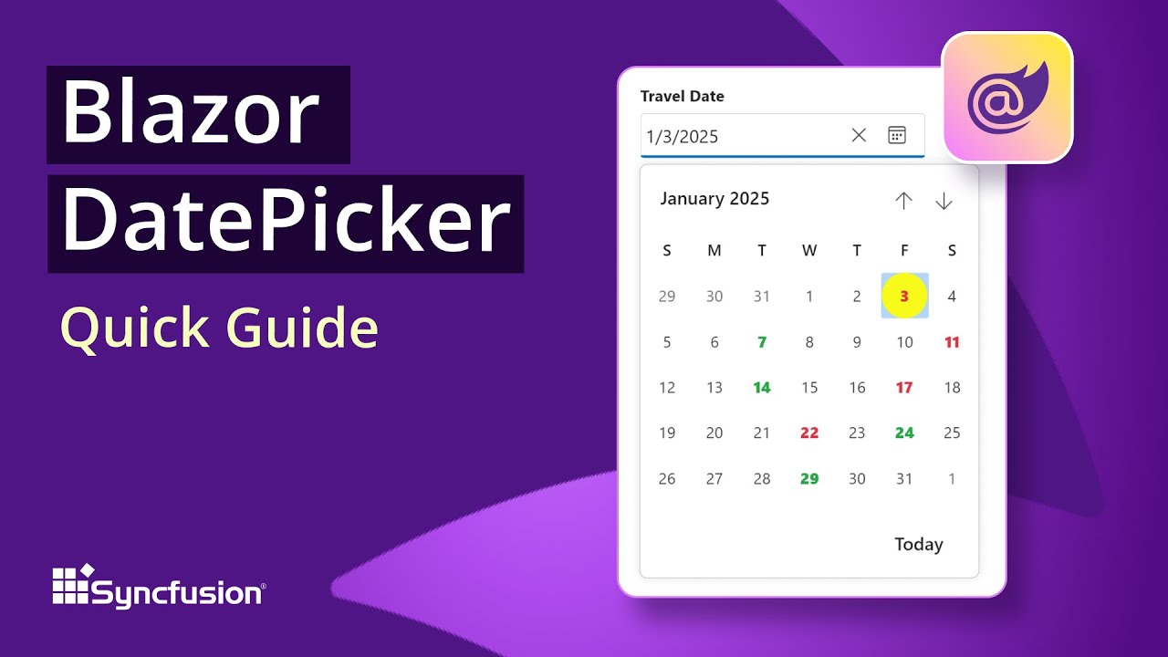 Blazor DatePicker: The Ultimate Feature Walkthrough | Self-Guided Essential Studio® Quick Video ...
