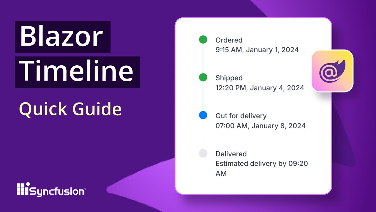 Blazor Timeline: The Ultimate Feature Walkthrough | Self-Guided ...