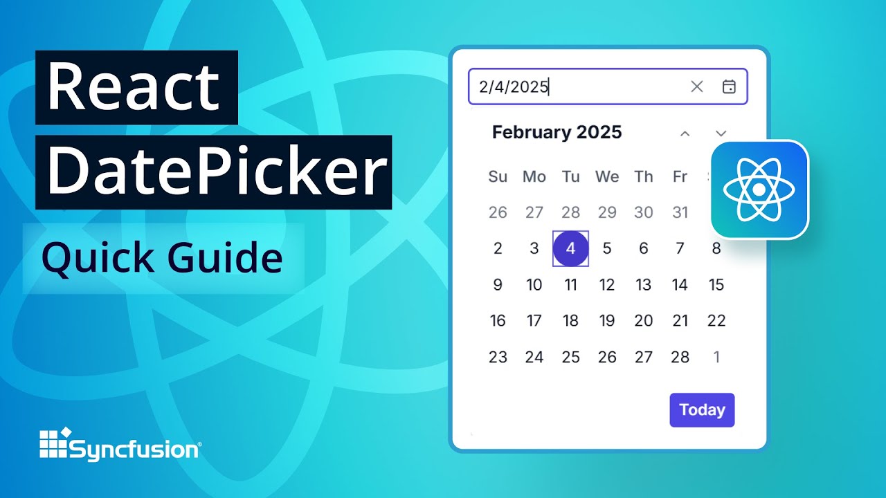 React DatePicker: The Ultimate Feature Walkthrough | Self-Guided Essential Studio® Quick Video ...