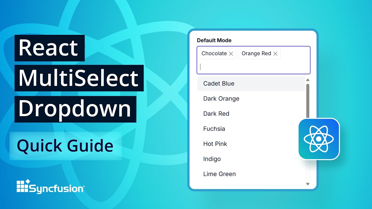 React MultiSelect Dropdown: The Ultimate Feature Walkthrough | Self-Guided Essential Studio ...