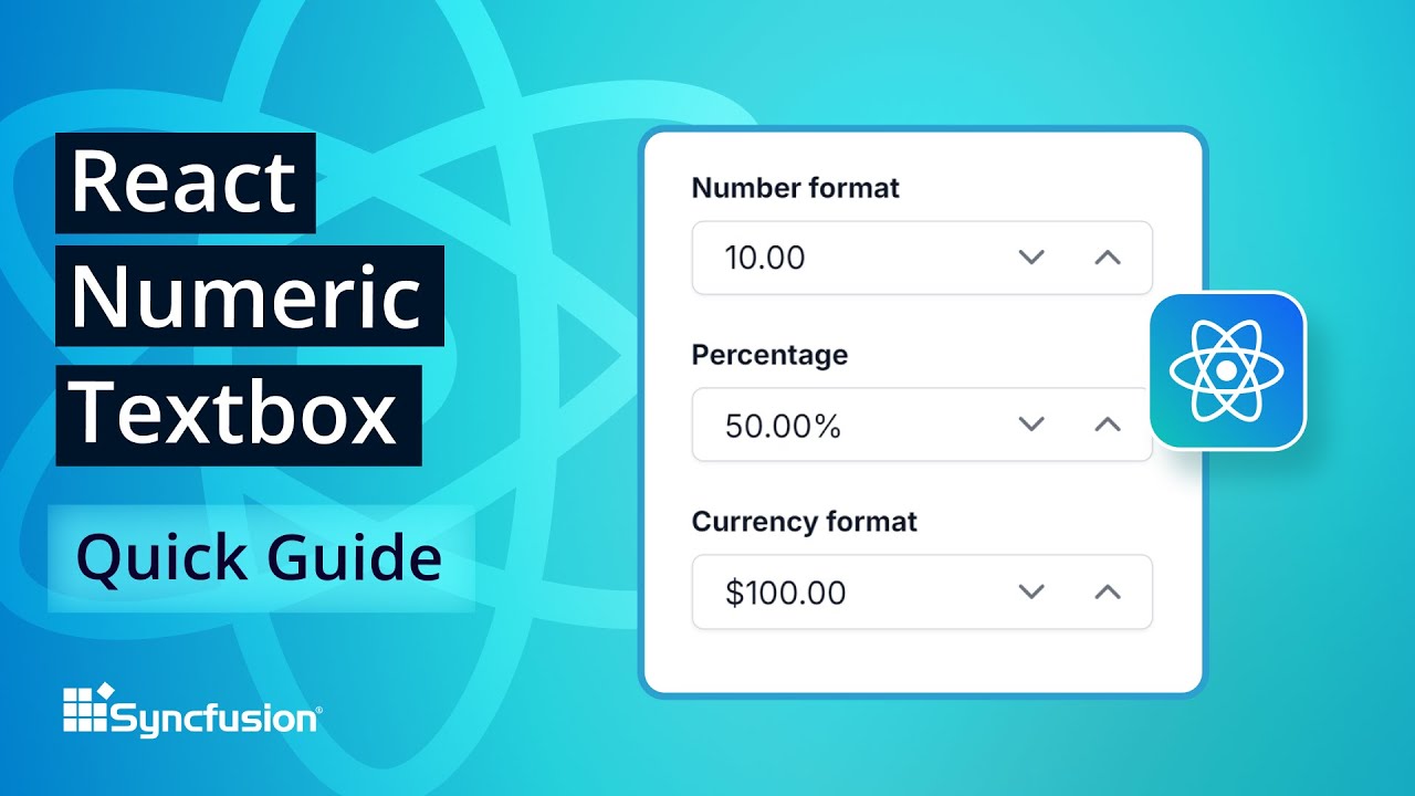 React Numeric Textbox: The Ultimate Feature Walkthrough | Self-Guided Essential Studio® Quick ...