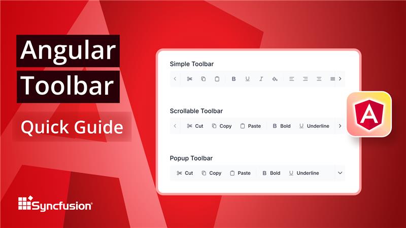 Angular Toolbar: The Ultimate Feature Walkthrough | Self-Guided Essential Studio® Quick Video ...