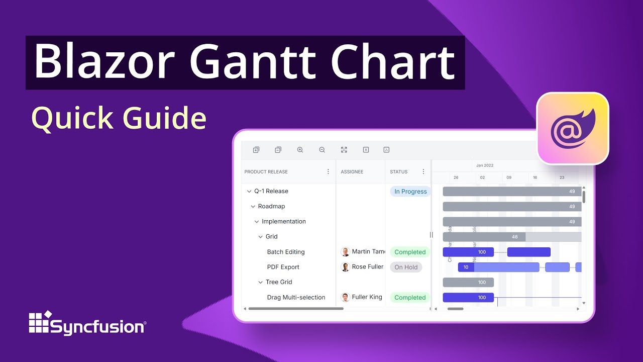 Blazor Gantt Chart: The Ultimate Feature Walkthrough | Self-Guided Essential Studio® Quick Video ...