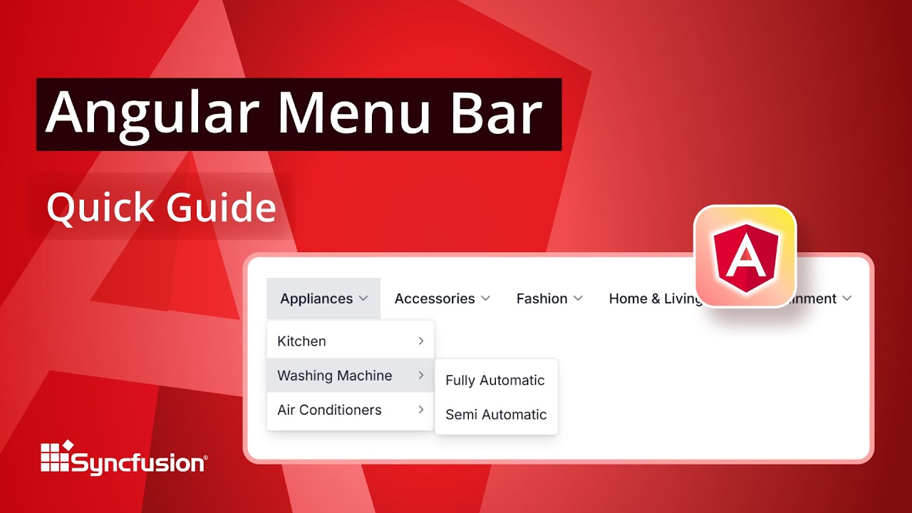 Angular Menu Bar: The Ultimate Feature Walkthrough | Self-Guided Essential Studio® Quick Video ...