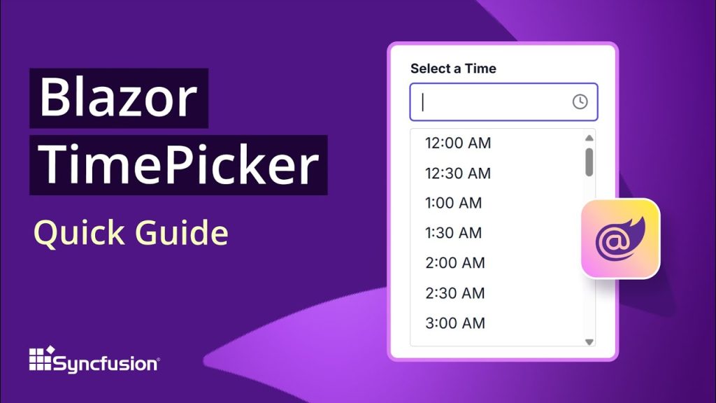 Blazor | Self-Guided Essential Studio® Quick Video Guide | Syncfusion®