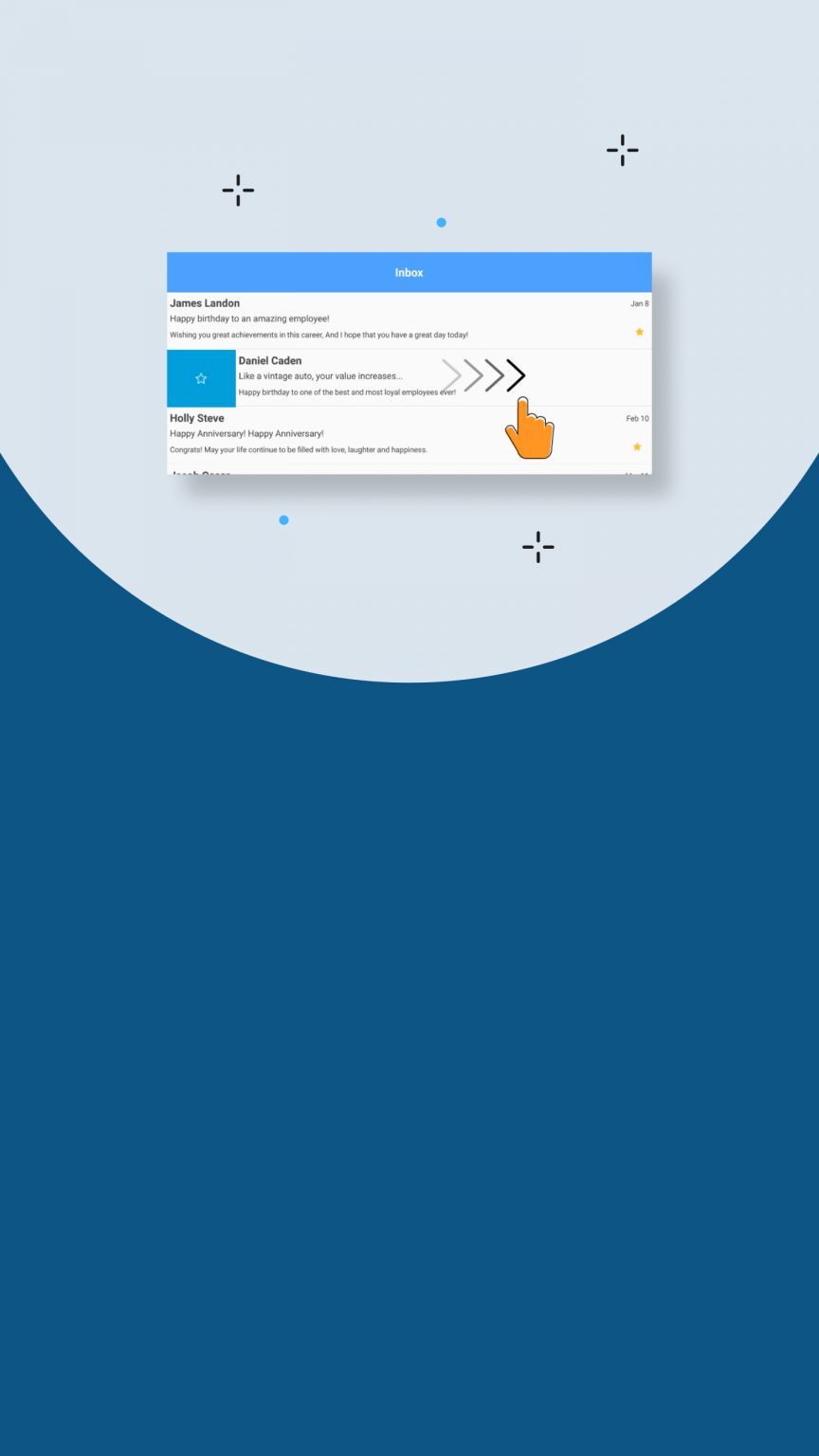 Top 5 interactive features of Xamarin Listview | Syncfusion