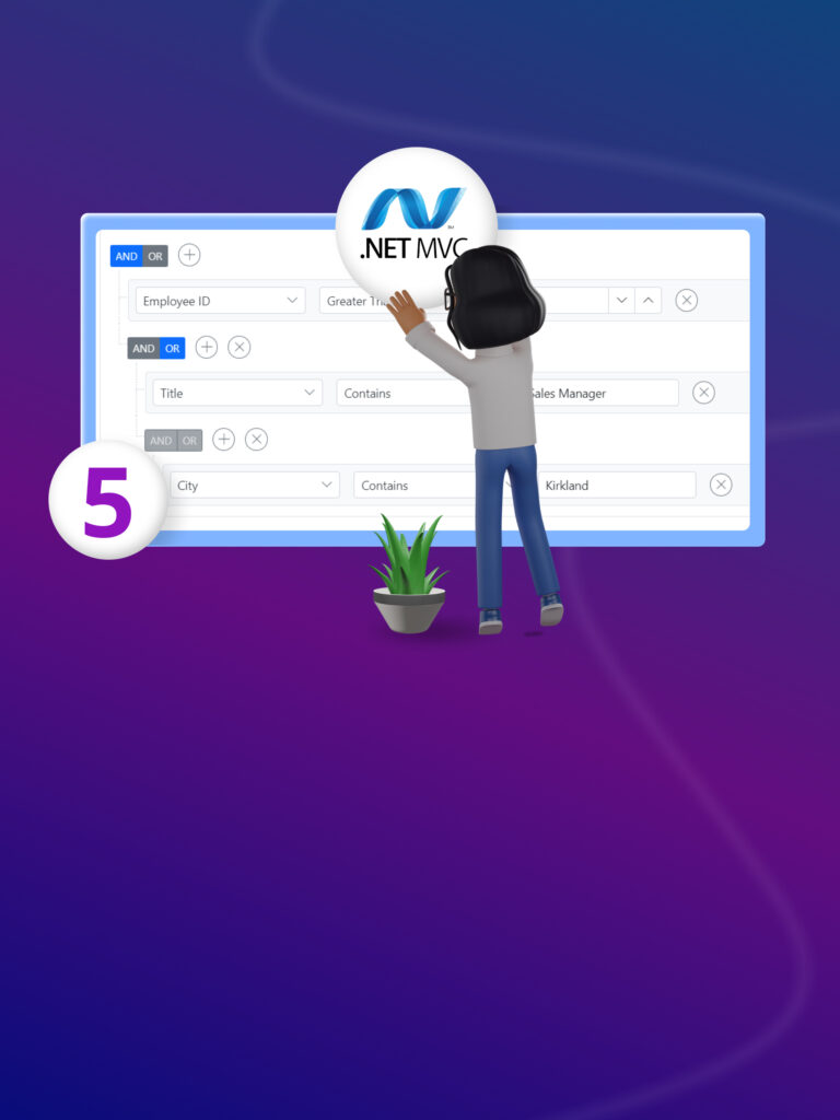 5 key features of ASP.NET MVC Query Builder | Syncfusion