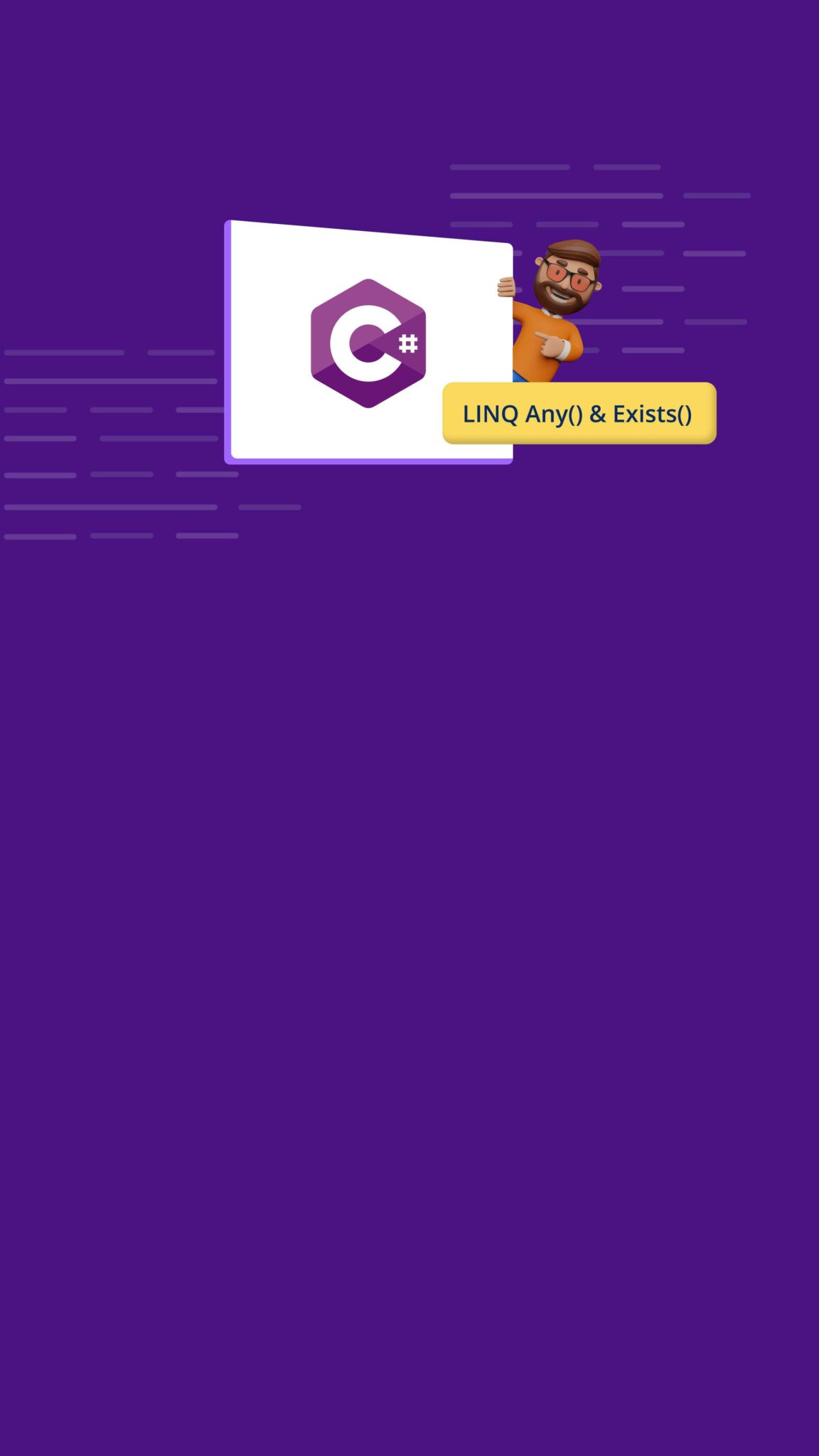 LINQ Any() vs. Exists() in C# | Syncfusion